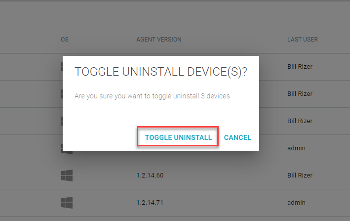 Controlling uninstall capability